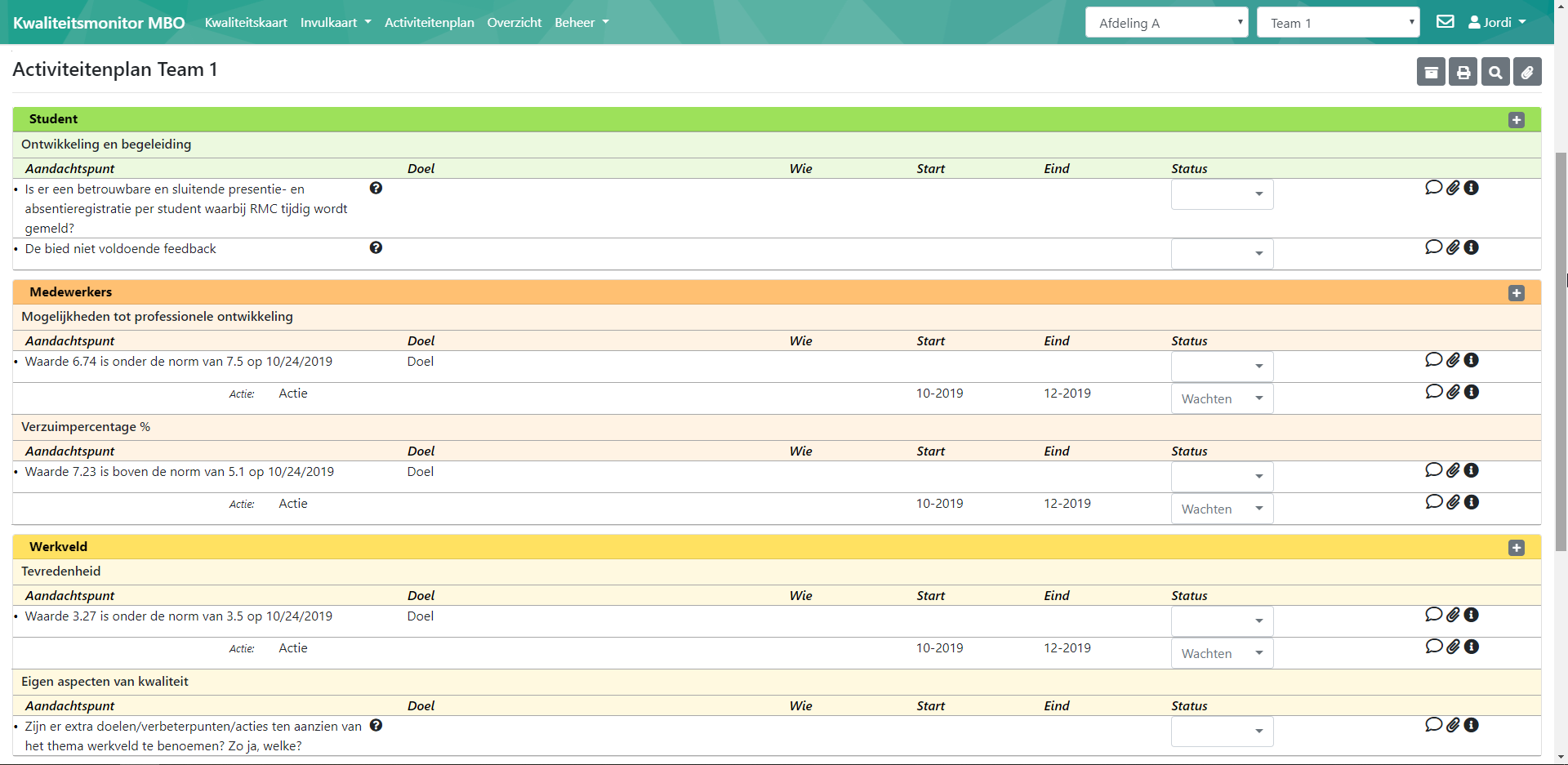 Home Page - Kwaliteitsmonitor